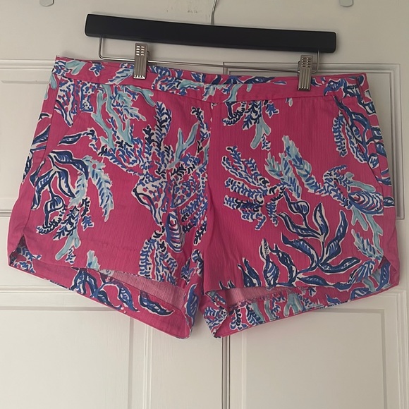 Lilly Pulitzer | Shorts | Lilly Pulitzer Pink Samba Adie Shorts Size 8 ...